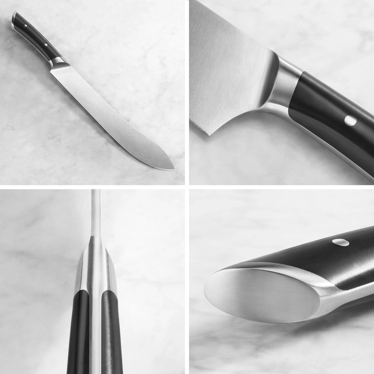 HELENA Series 10-Inch Butcher Knife, Forged German Steel, Black, 50241 ...