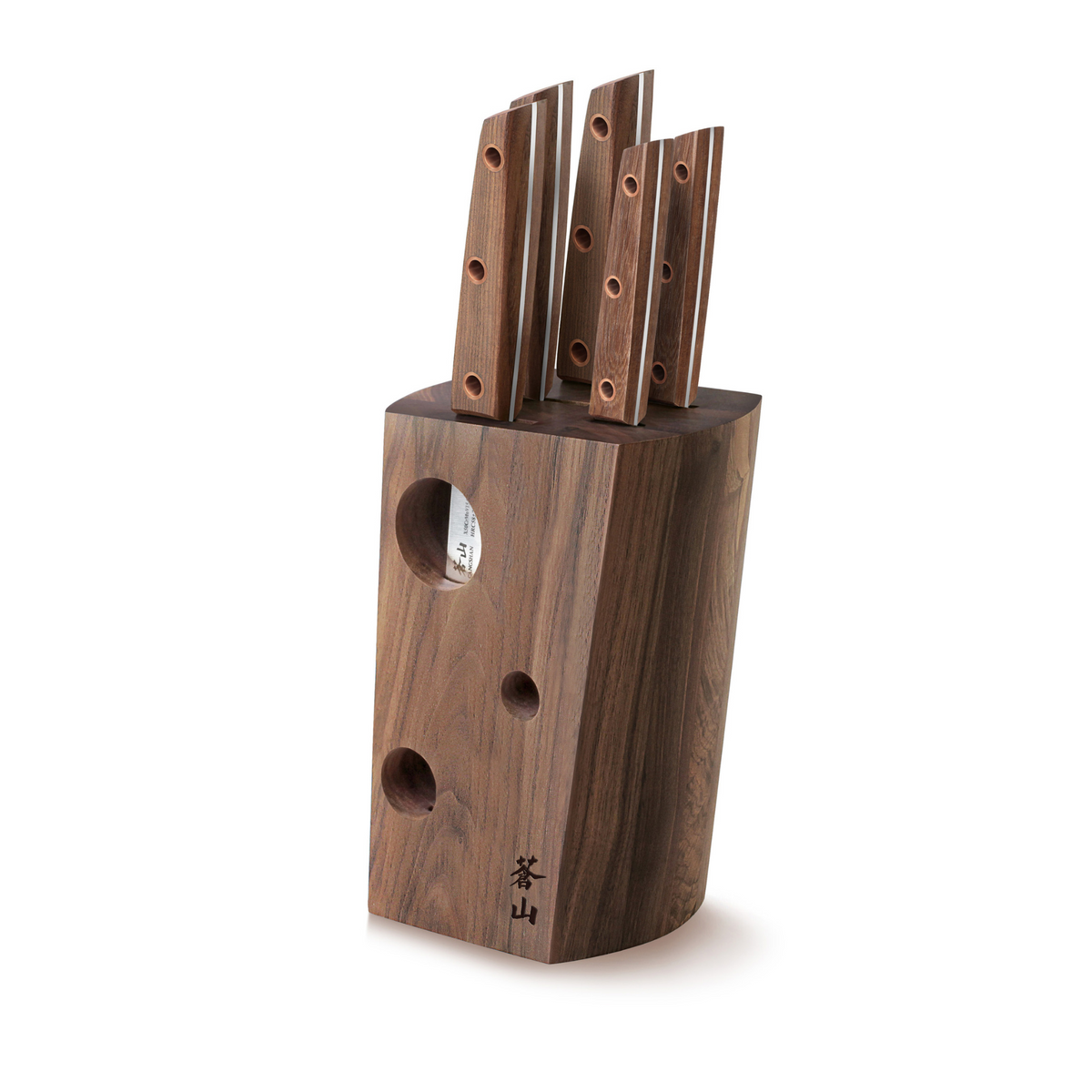 W Series 6-Piece Knife Block Set, German Steel, Walnut Block, 59960 ...