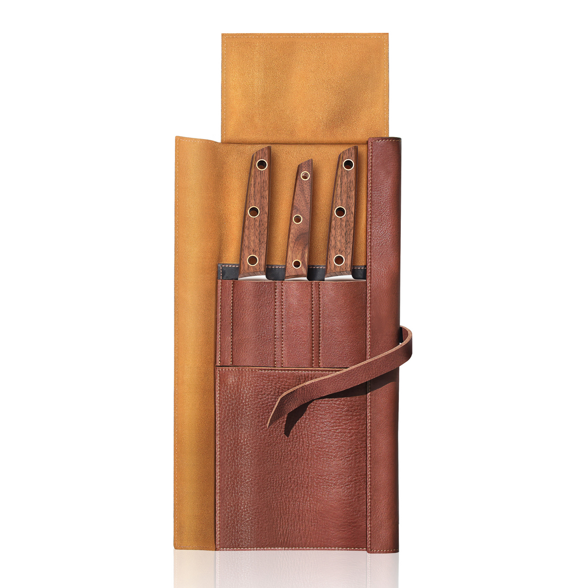 W Series 4-Piece Leather Roll Knife Set, German Steel, 59953 – Cangshan ...