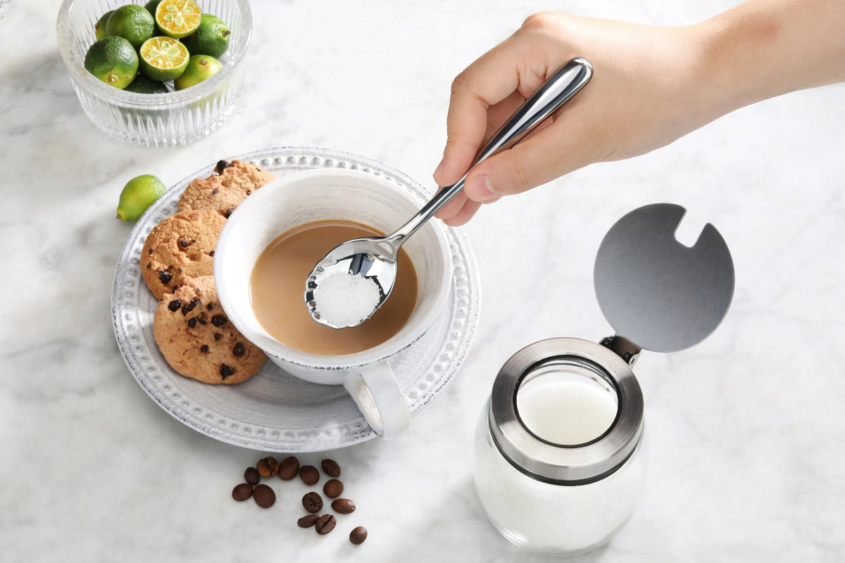 RAIN II Series Sugar Spoon, Forged Stainless Steel, Mirror Finish ...